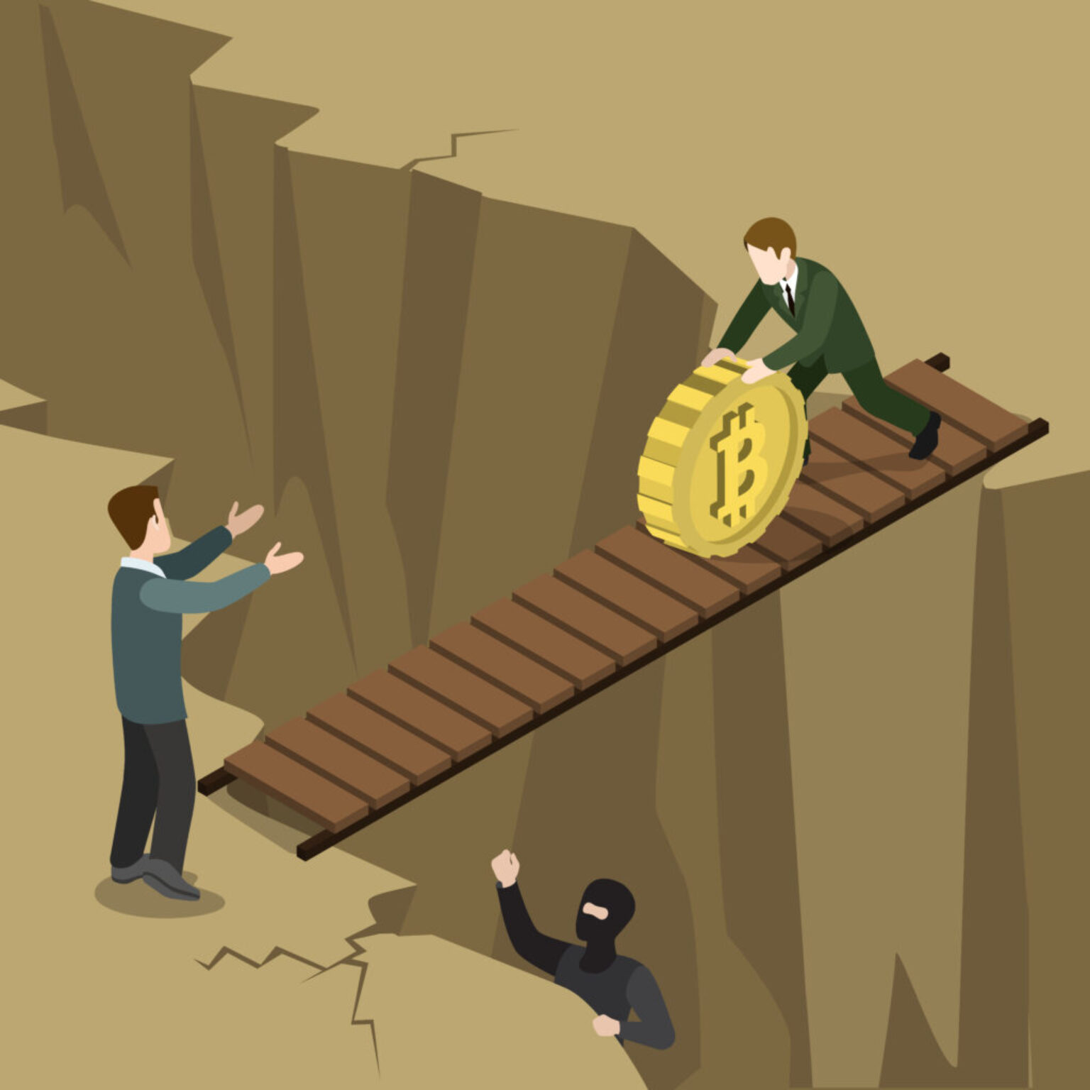 Mechanics of Cross-Chain Bridges